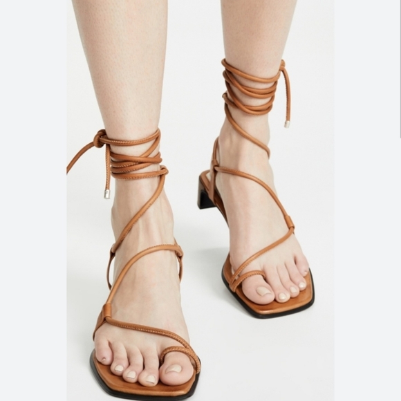 rag & bone | Shoes | Rag And Bone Cindy Tie Leather Elegant Tan Strappy ...